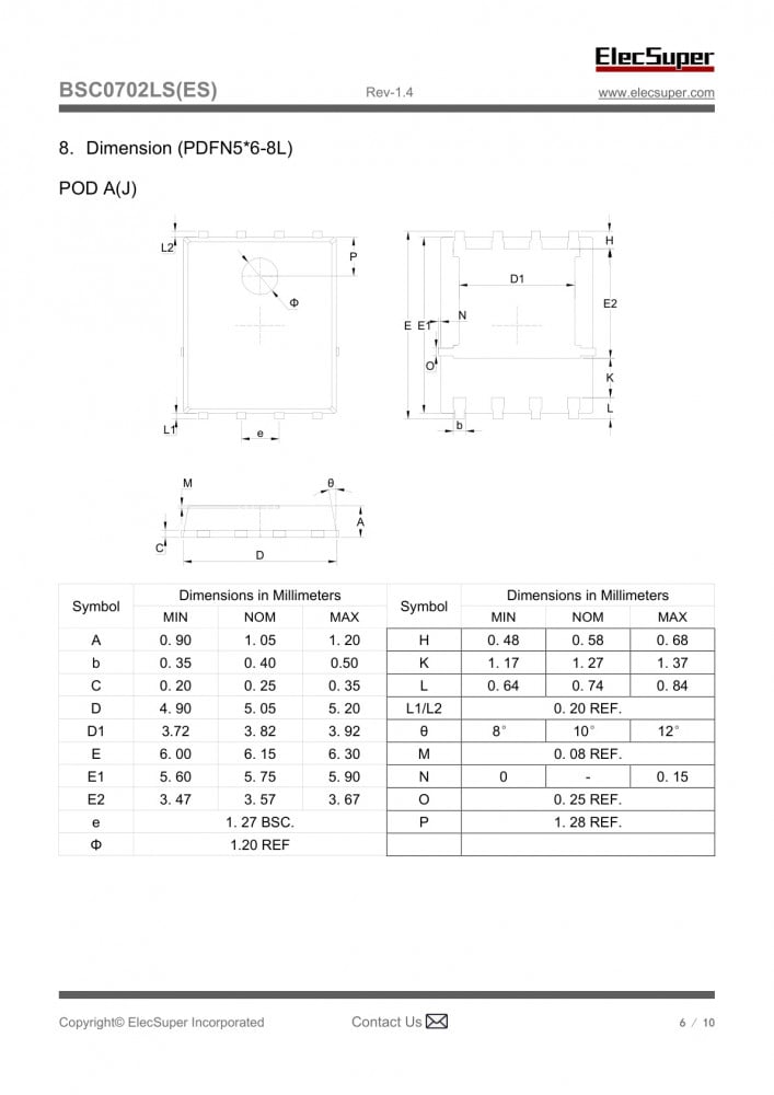 BSC0702LS(ES) datasheet page 6