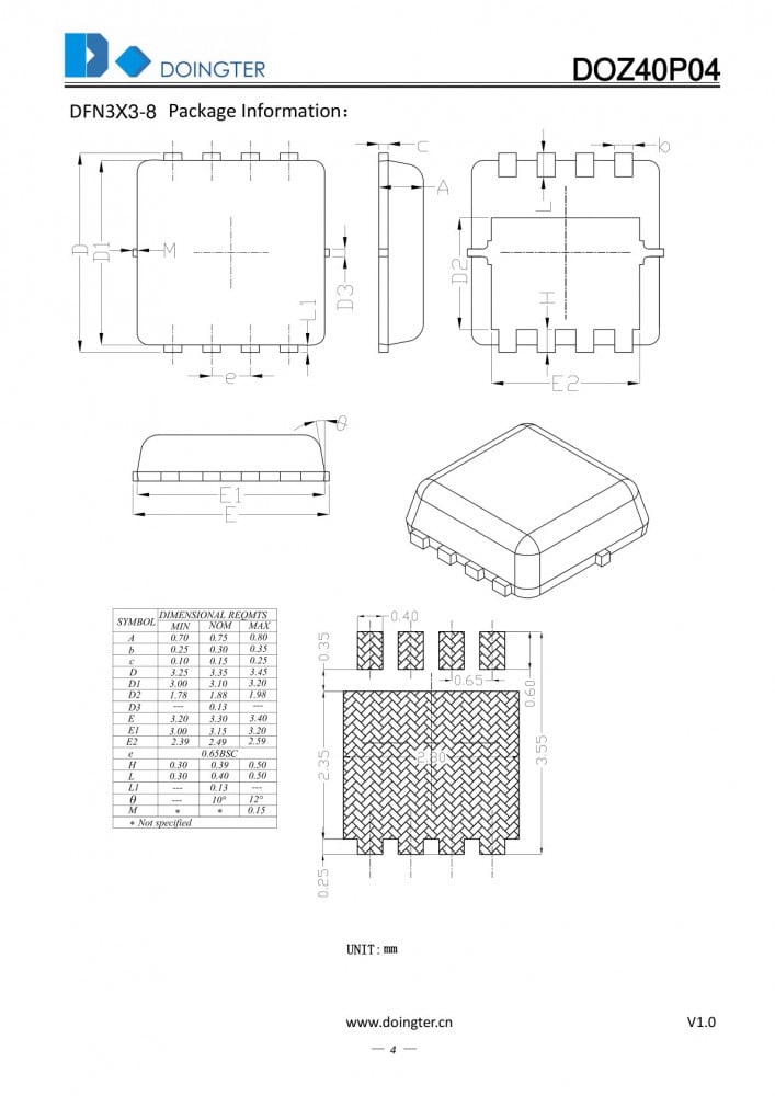 DOZ40P04 datasheet page 4