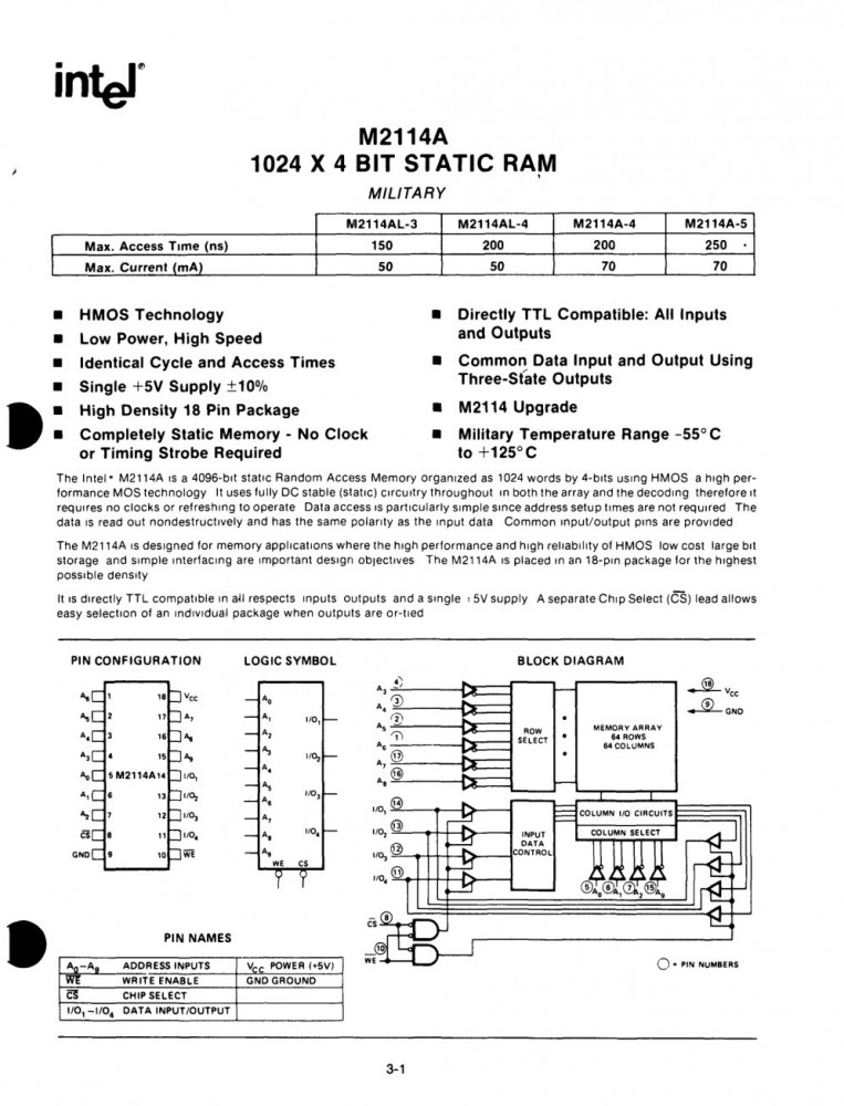 MD2114A-5 technical document page 1