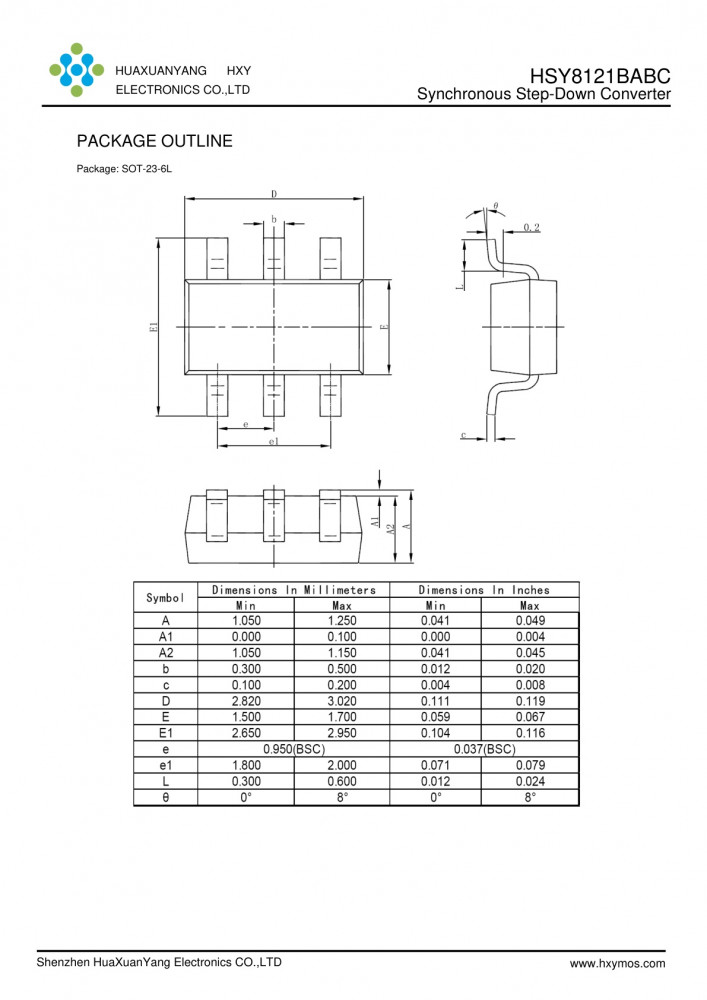 HSY8121BABC datasheet page 7
