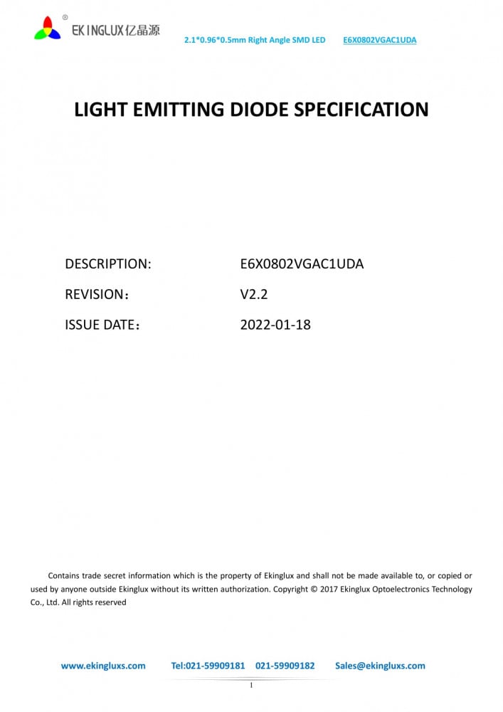 E6X0802VGAC1UDA datasheet page 1