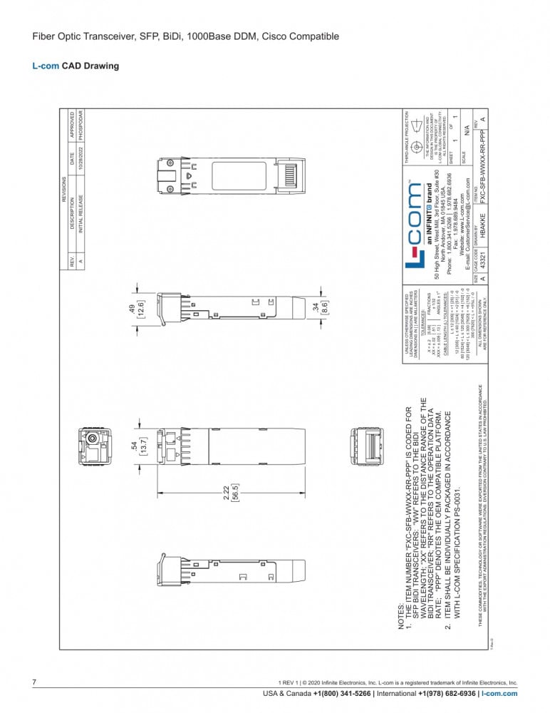 FXC-SFB-5310-1G-CSC datasheet page 7