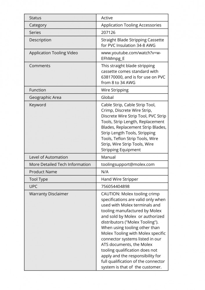 Product document image 2 for MOLEX 638170070