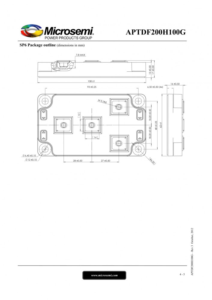 APTDF200H100G technical document page 4