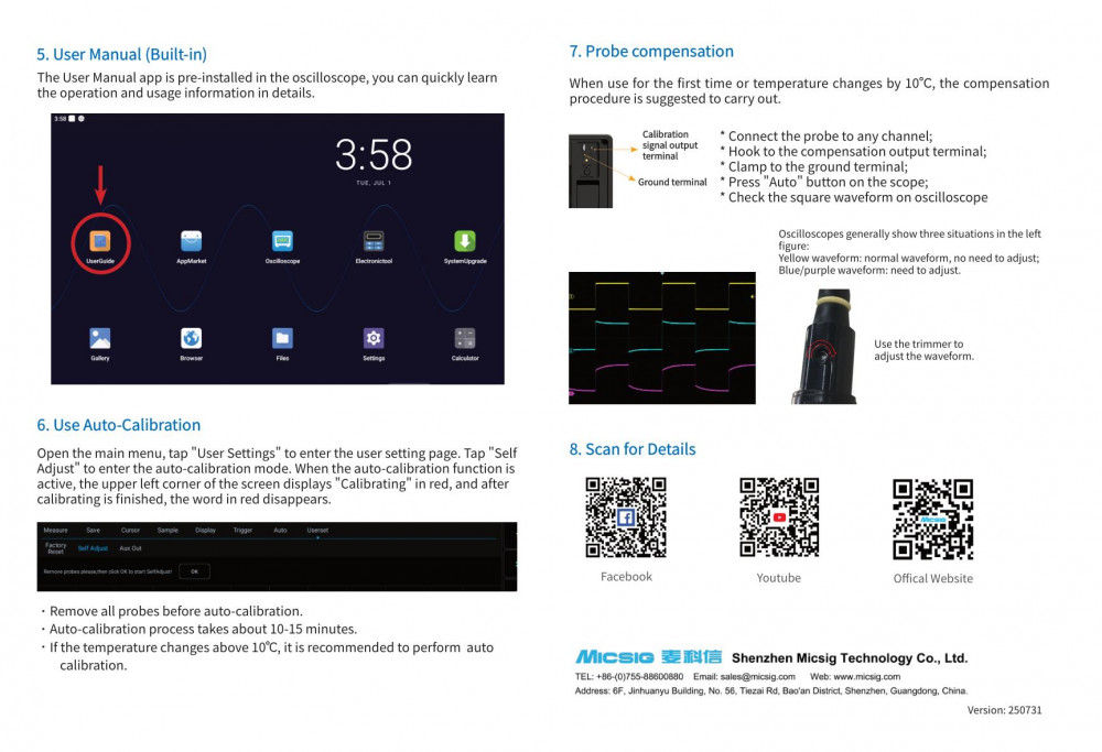 Micsig MHO3-5004 documentation page 2