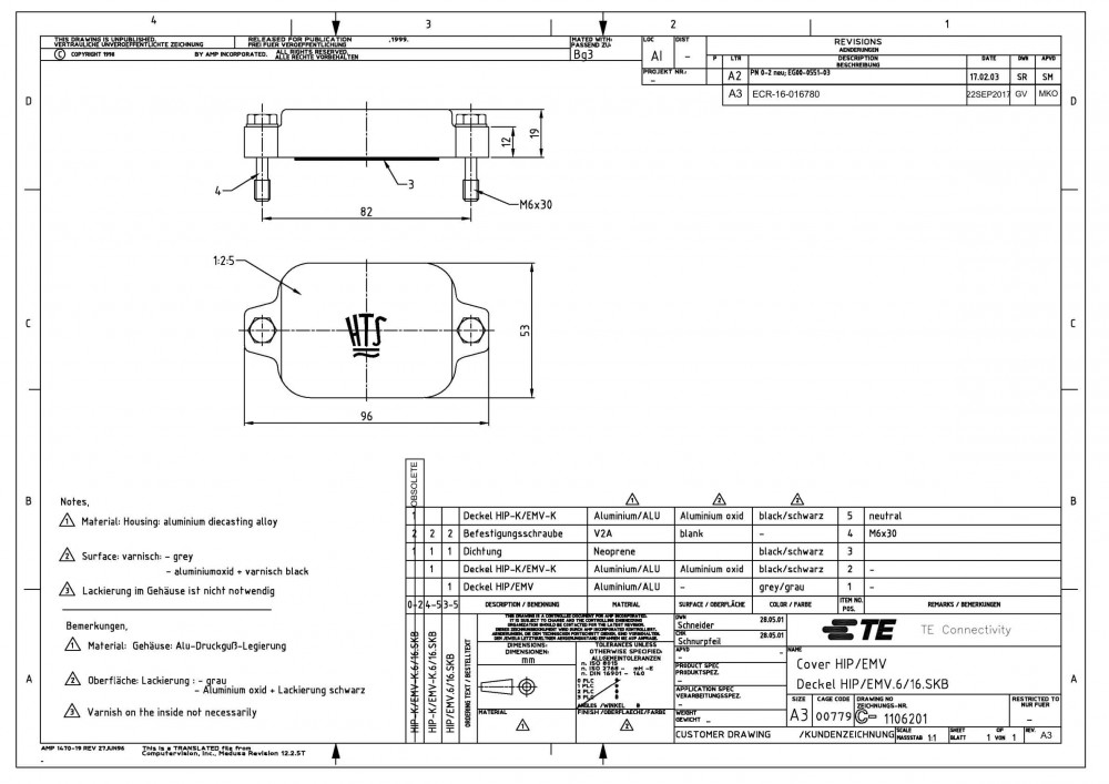 TE Connectivity 4-1106201-5 drawing page
