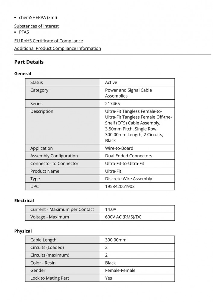 MOLEX 2174651022 product document, page 2
