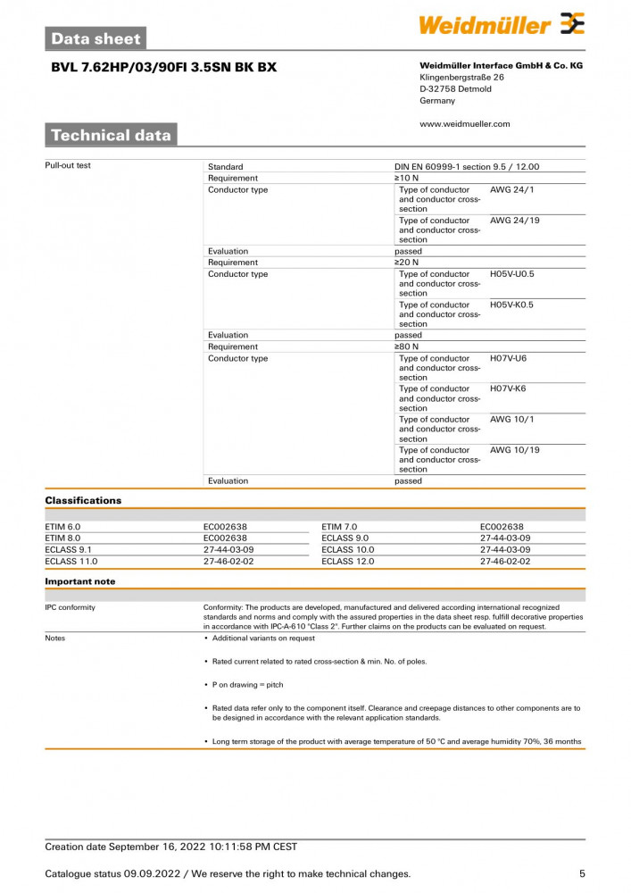 WEIDMULLER 1928400000 technical document page 5