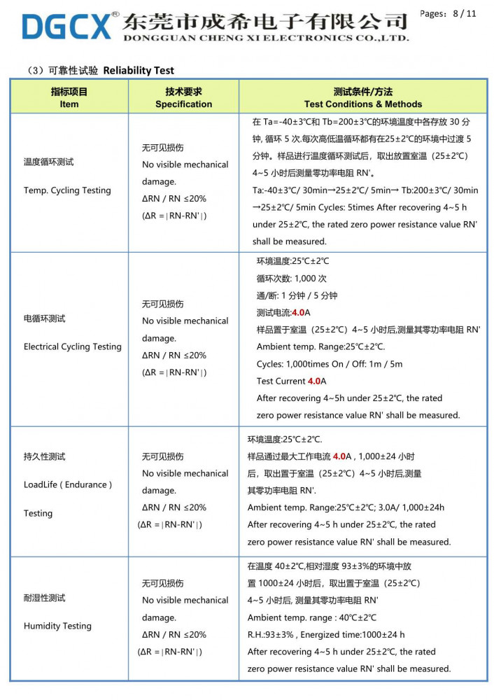 NTC2.5D-9SMFSOE datasheet page 8