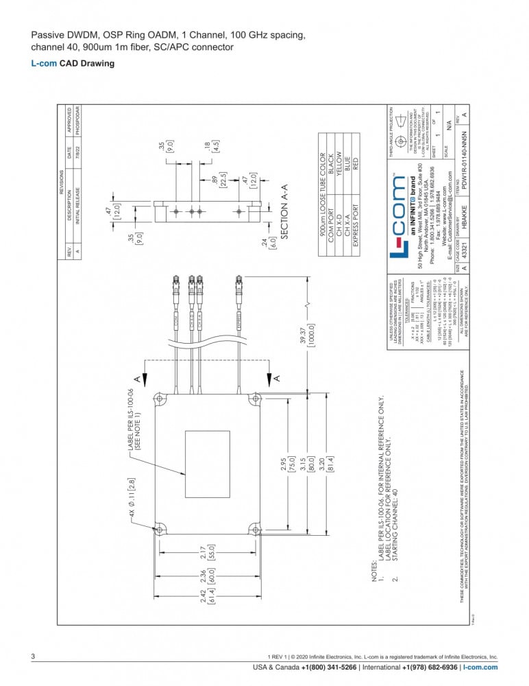 PDW1R-01140-NN5N technical document page 3