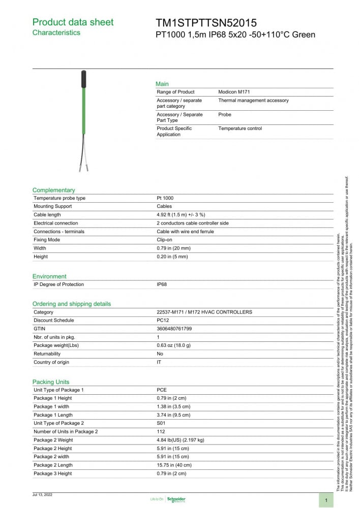 TM1STPTTSN52015 technical document page 1