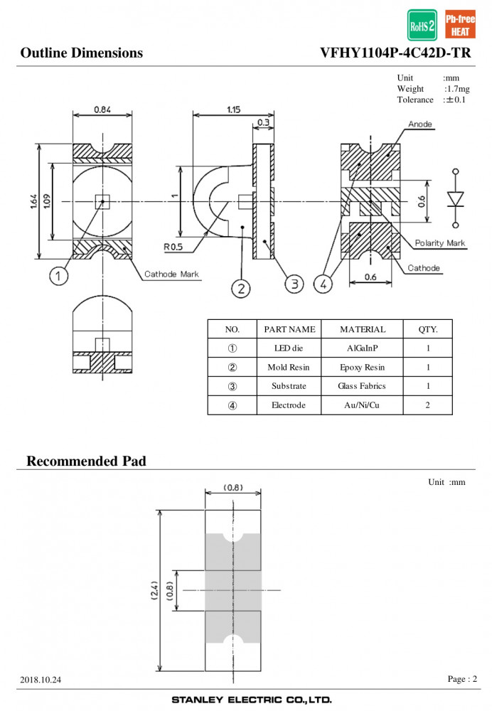 VFHY1104P-4C42D datasheet page 2