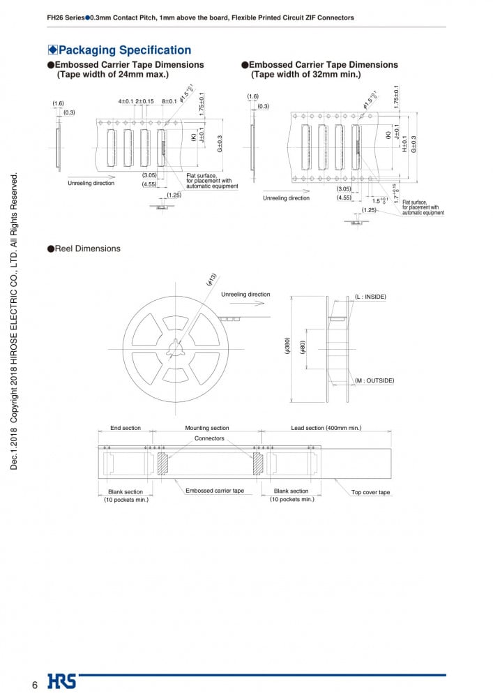 HRS FH26W datasheet page 6