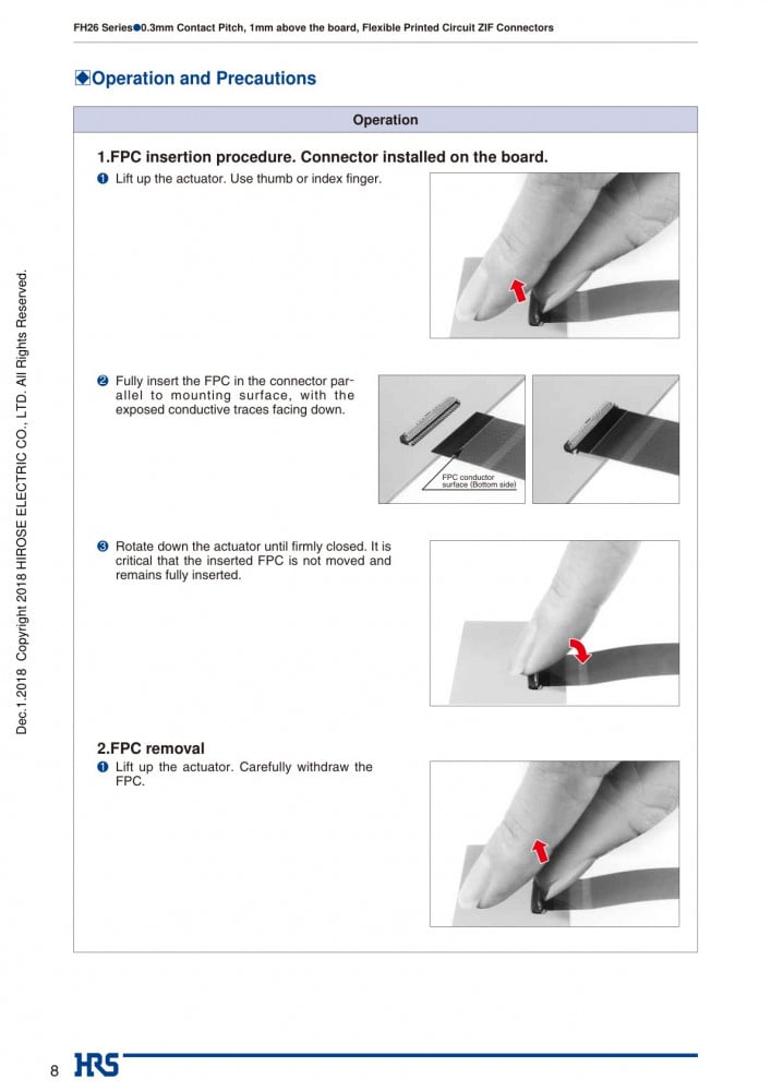 HRS FH26W datasheet page 8