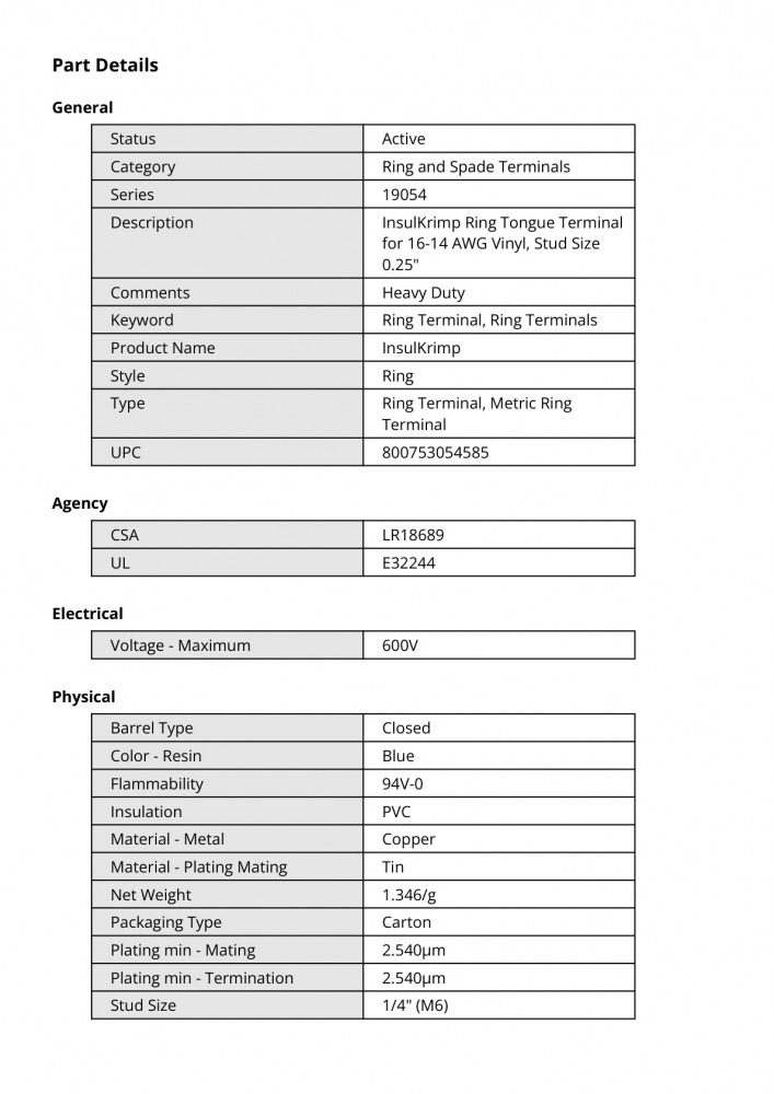 MOLEX 190540086 document image, page 2