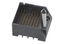 Impact 100 Ohm 4 Pair Vertical Backplane Header, Right Guided, Left Endwall, 16 Columns, 192 Circuits, Pin Length 5.50mm, Plated Through Hole Dimension 0.39mm, Lead-Free