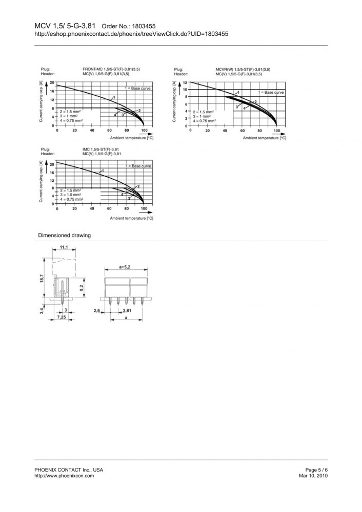 Phoenix Contact 1803455 technical document page 5