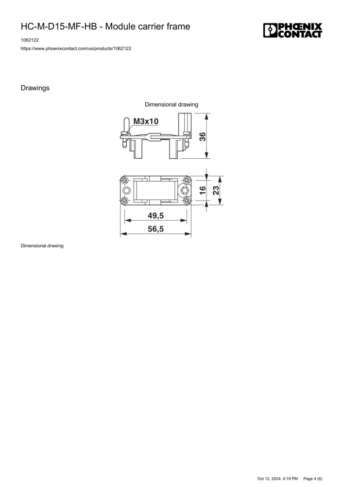 Phoenix Contact 1062122 technical document page 4