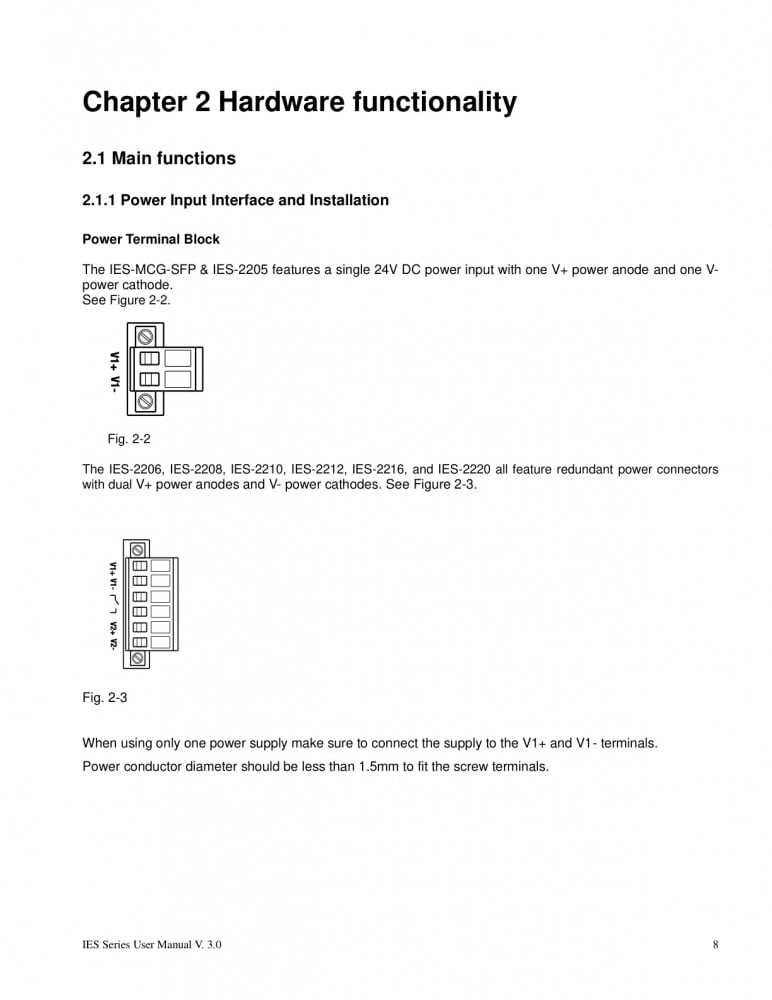 IES series user guide page 8