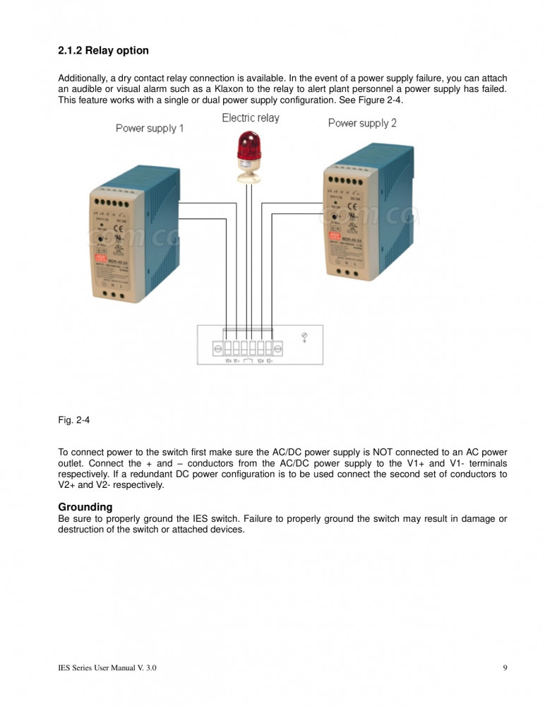 IES series user guide page 9