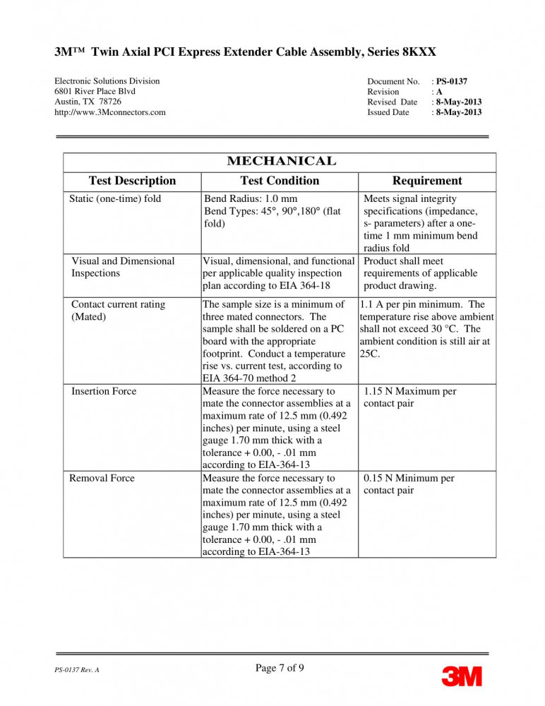 3M 8KH2-0723-0500 technical document page 7