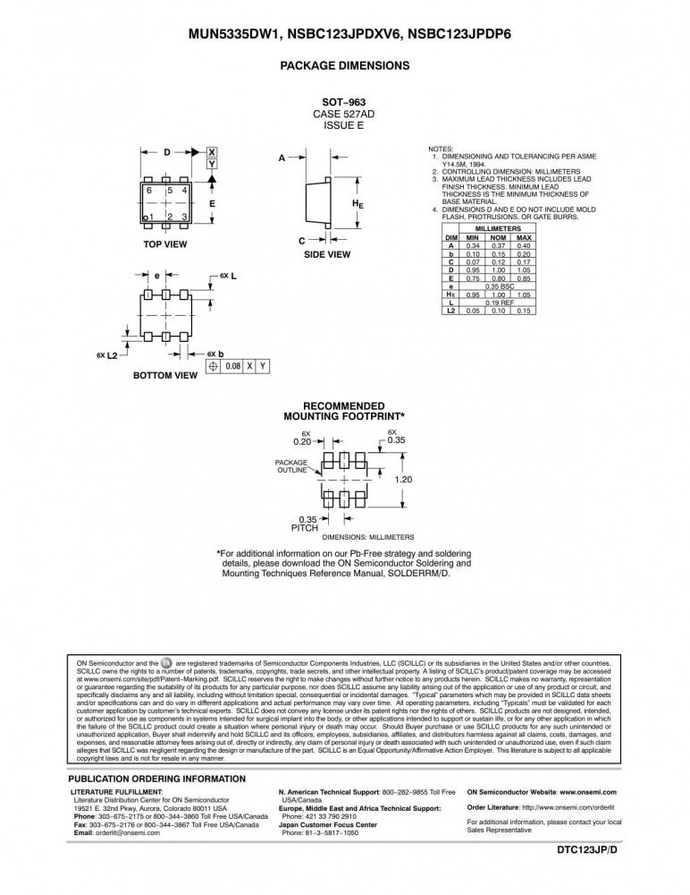 MUN5335DW1T1G datasheet page 10