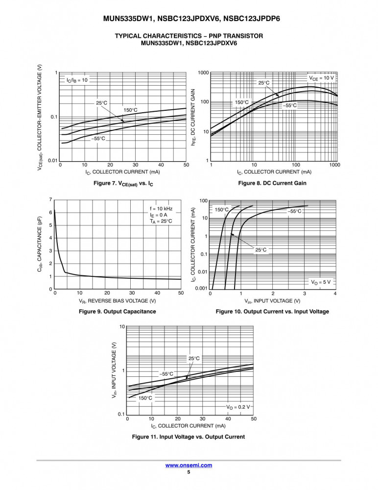 MUN5335DW1T1G datasheet page 5