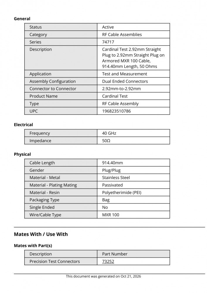 MOLEX 732390332 product drawing, page 2