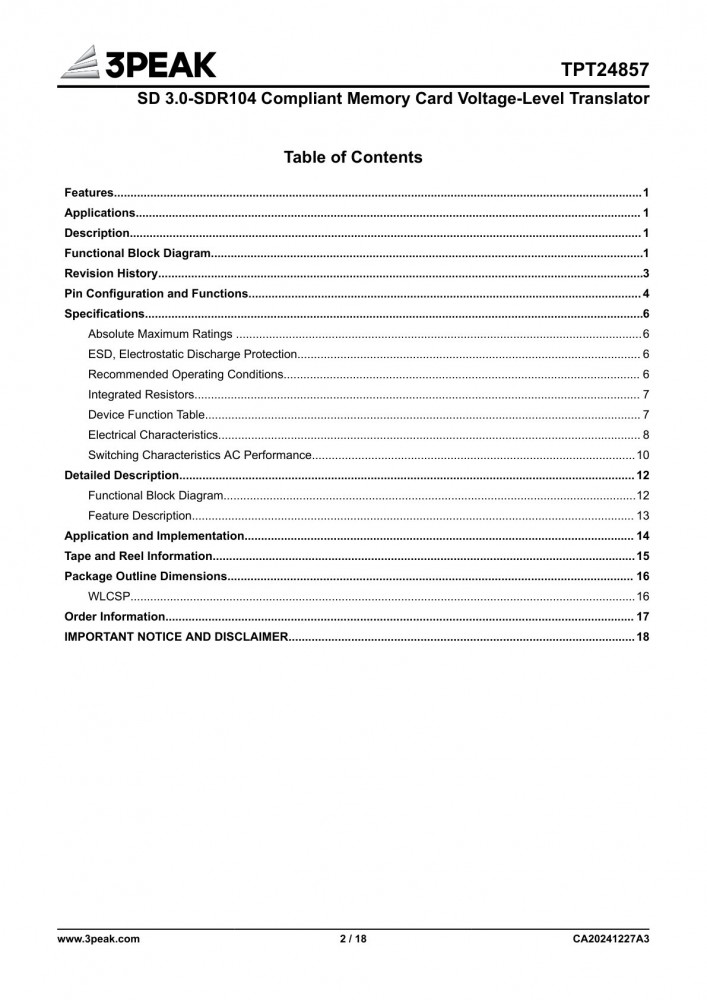 TPT24857 datasheet page 2