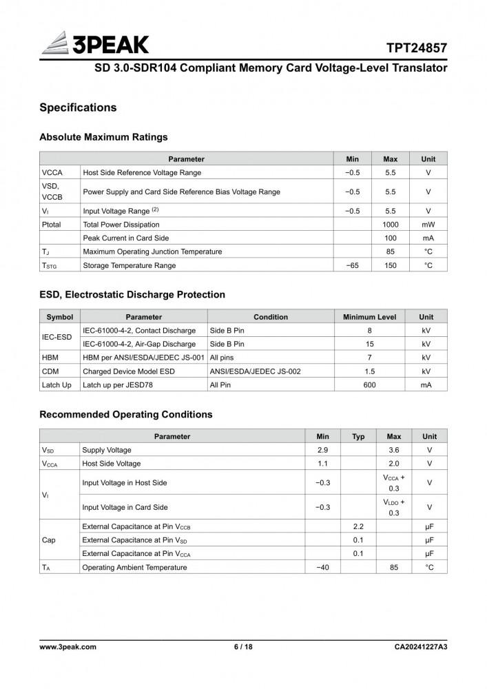 TPT24857 datasheet page 6