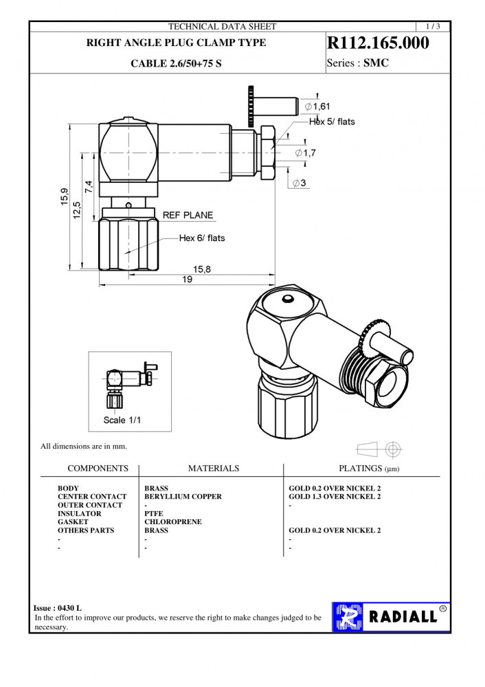 R112165000 technical document page 1