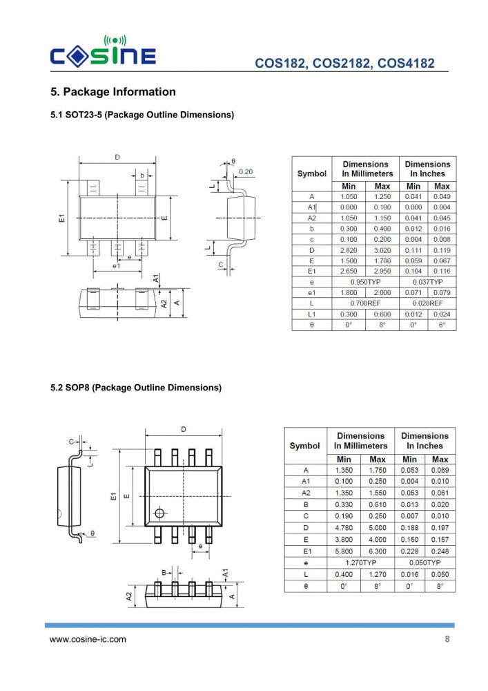 COS4182U datasheet page 8