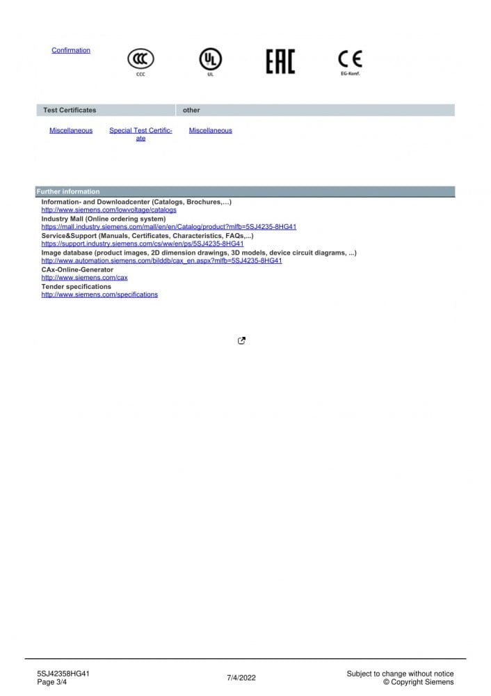 5SJ42358HG41 technical document page 3
