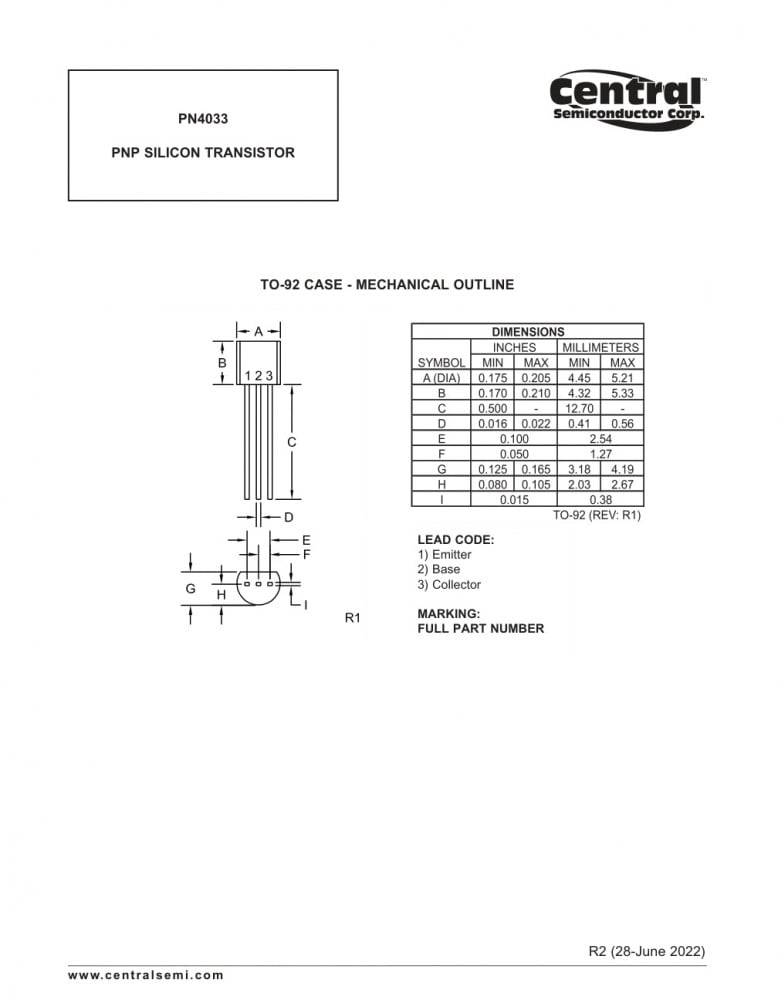PN4033 datasheet page 2