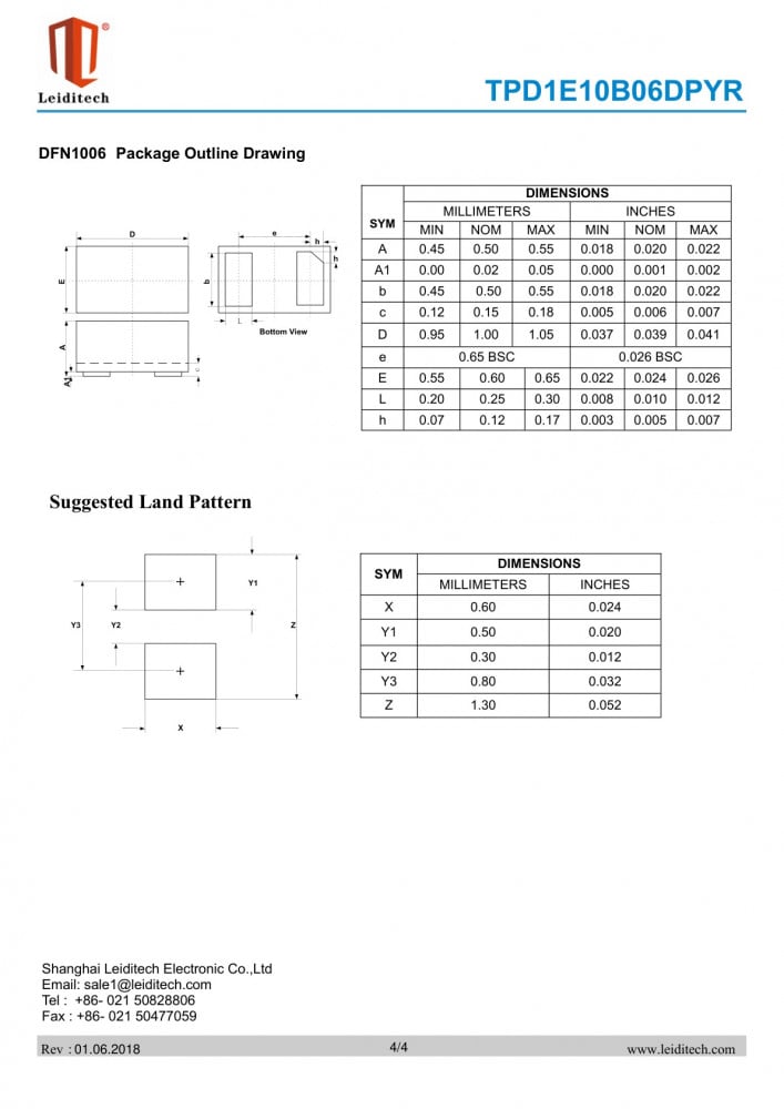 TPD1E10B06DPYR datasheet page 4