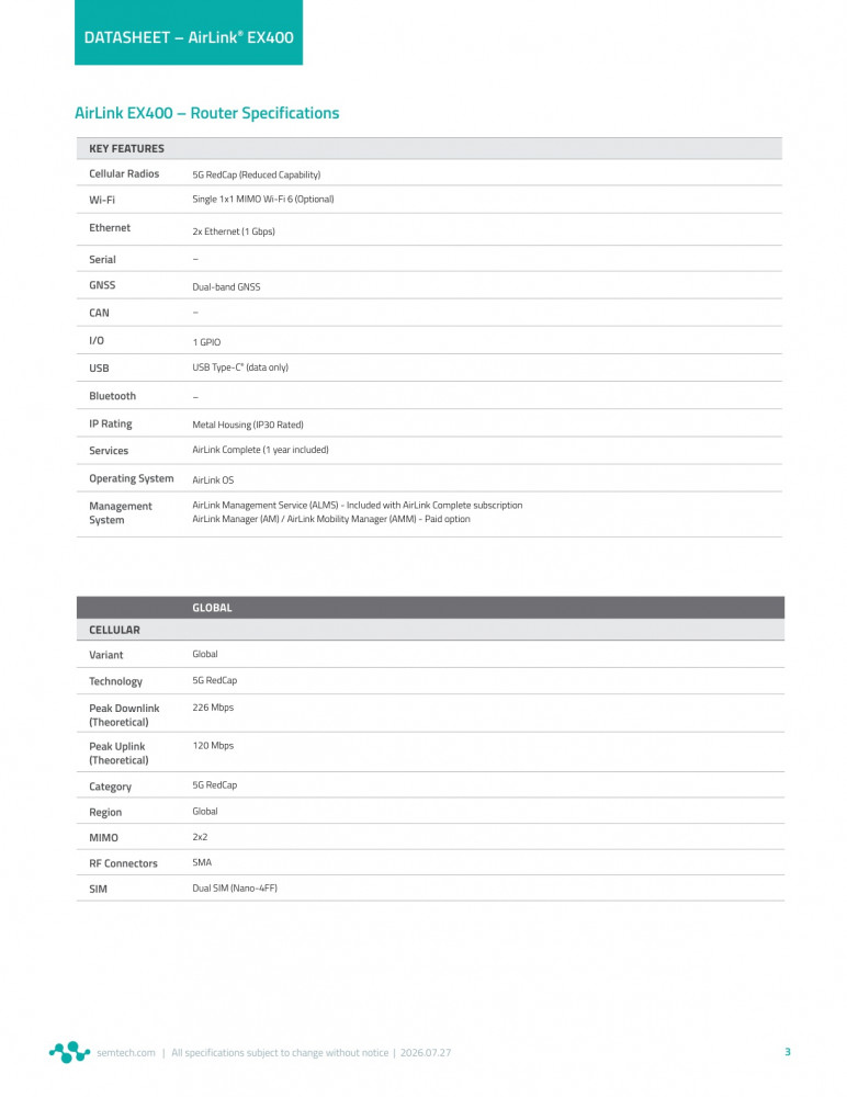 EX400 technical document image 3
