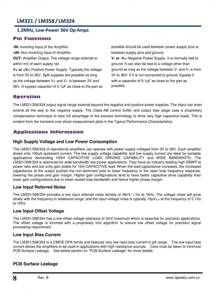 LM321-TR datasheet page 8
