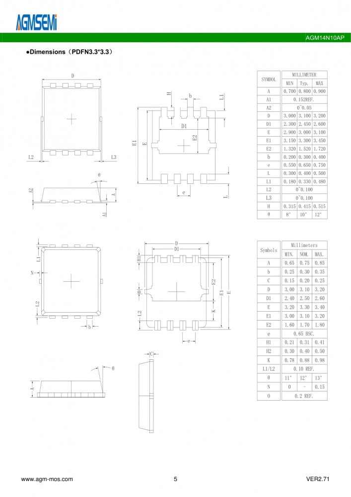 AGM14N10AP datasheet page 5