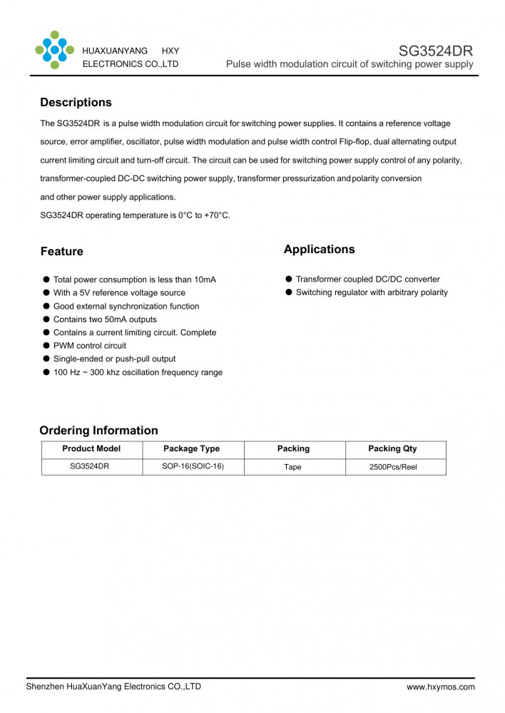 SG3524DR-HXY datasheet page 1