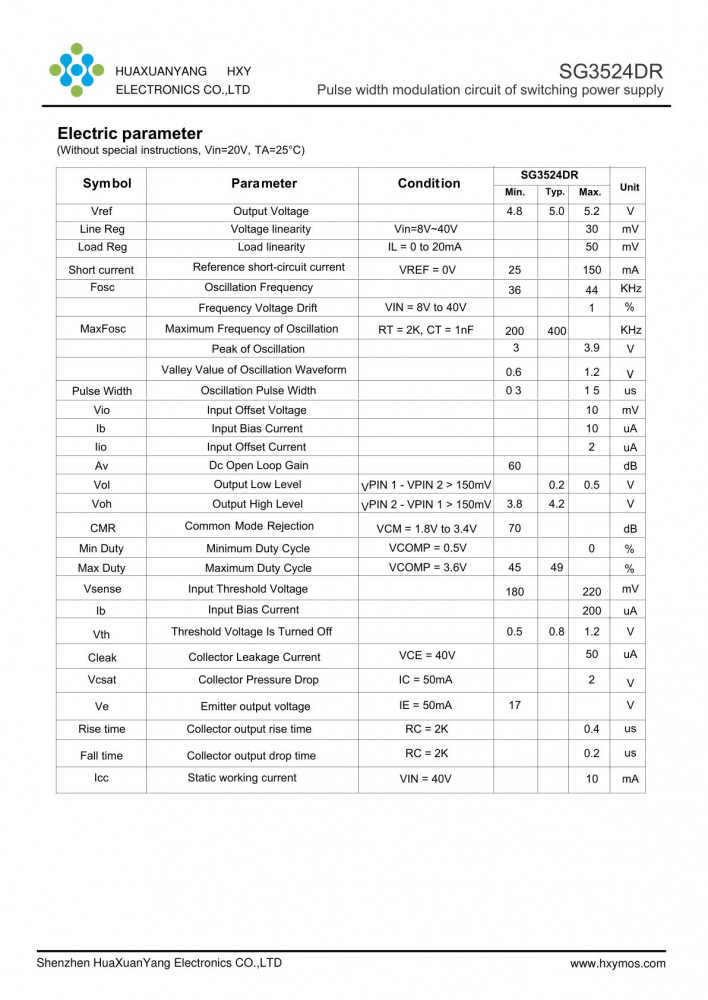 SG3524DR-HXY datasheet page 4