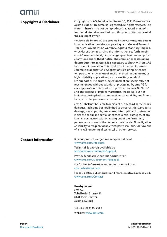 TCS37073M technical document page 4