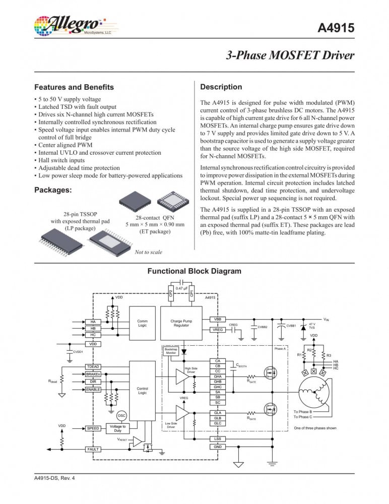 A4915 datasheet page 1