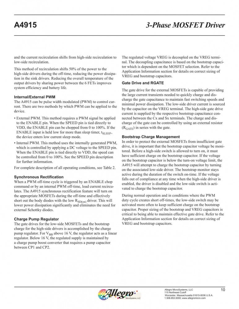 A4915 datasheet page 10