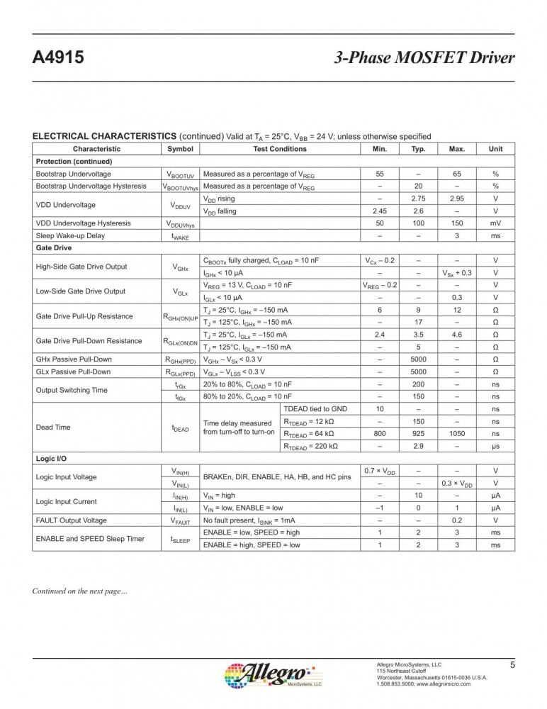 A4915 datasheet page 5