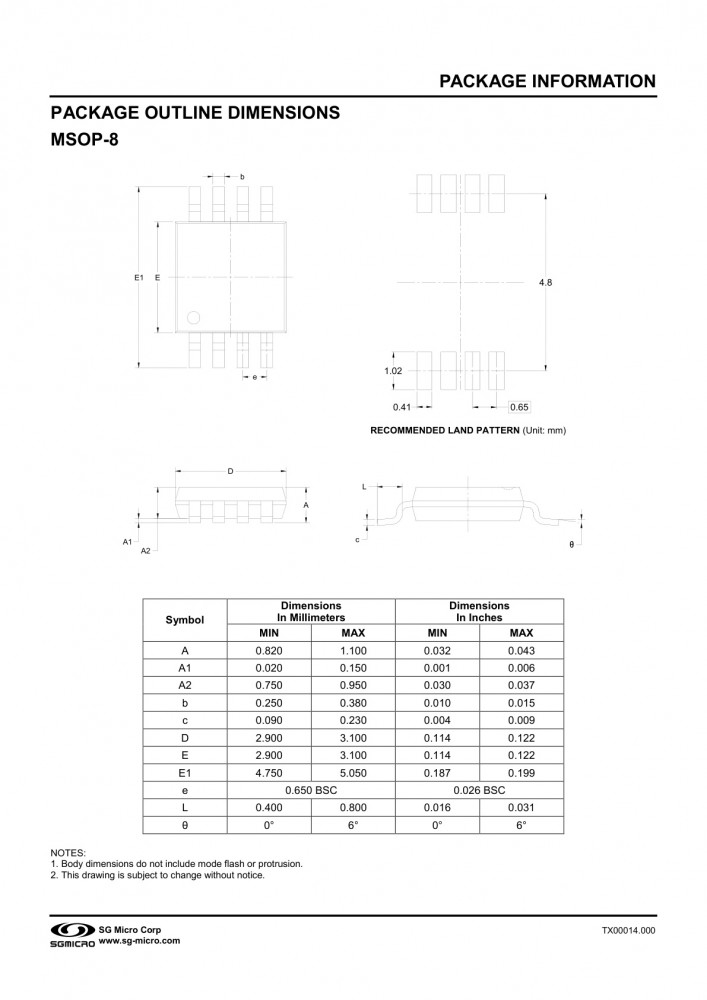 SGM8750 datasheet page 9