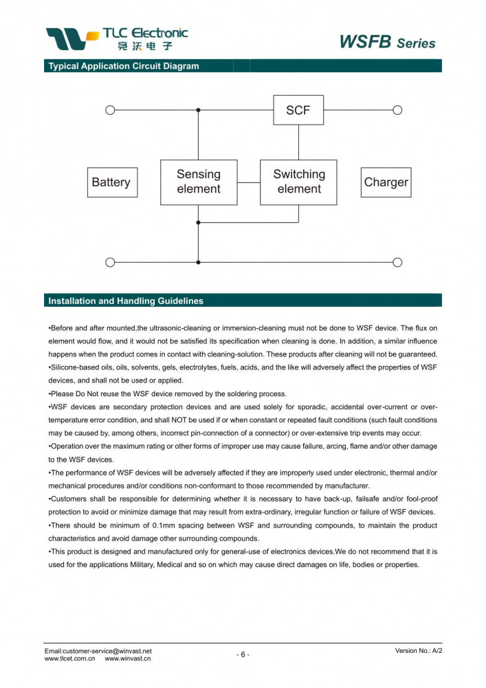 WSFB1514 specification sheet page 7