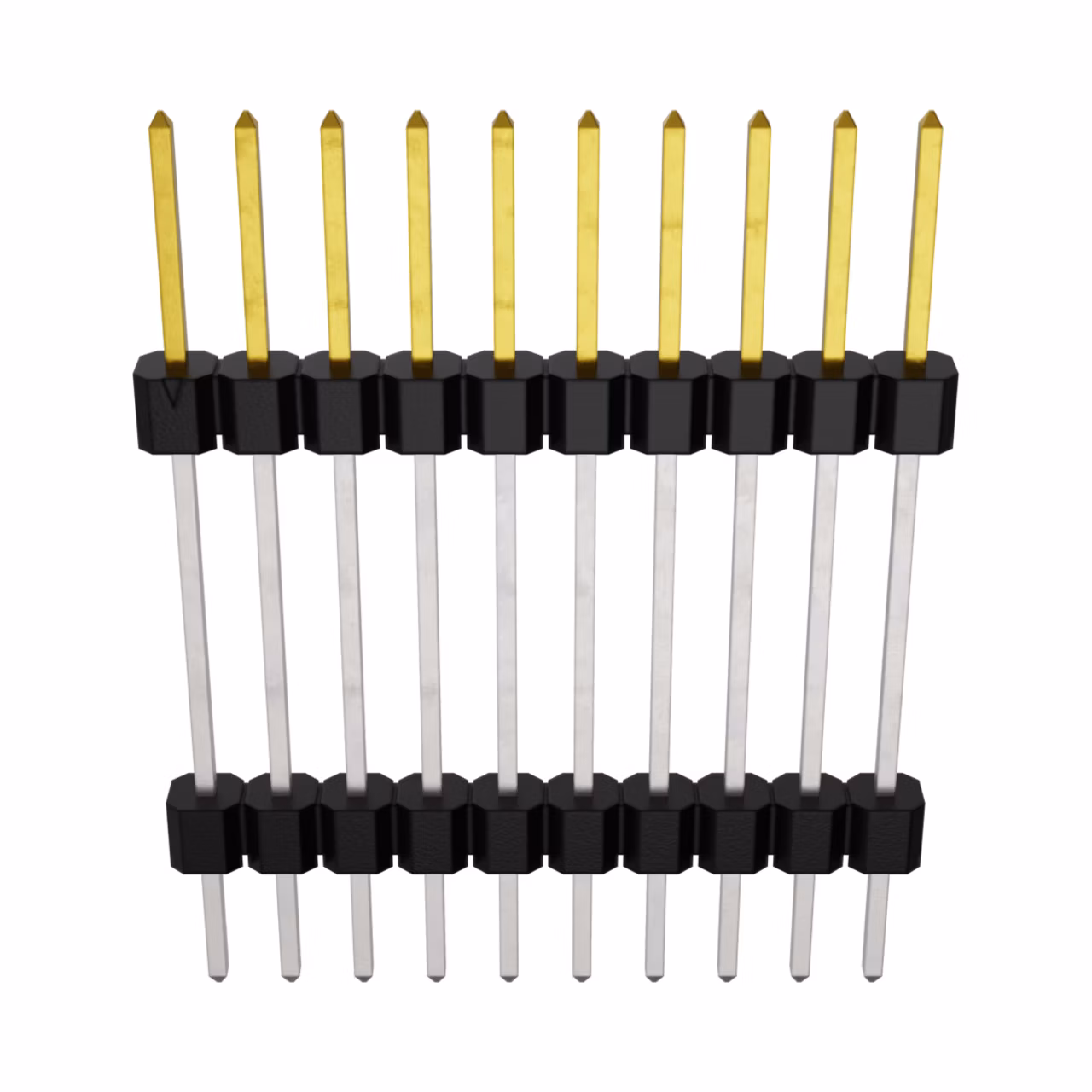 KK 254 PCB Header, Single Row, Dual Body, Through Hole, Vertical, 10 Circuits, 0.38µm Gold(Au) Plating, 17.80mm Stacking Height, Tray Packaging, Lead-Free for sale
