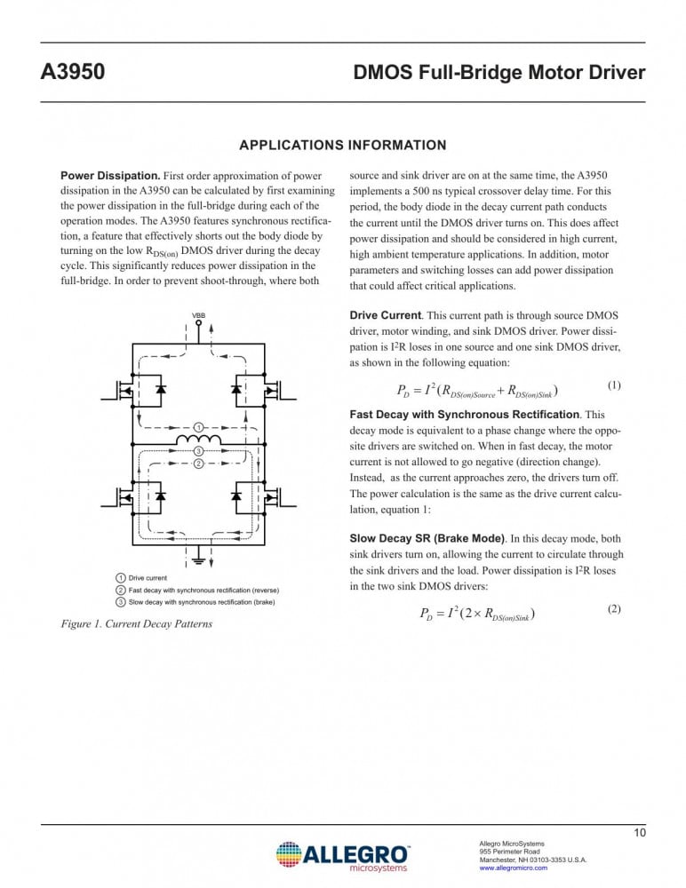 A3950 datasheet page 10