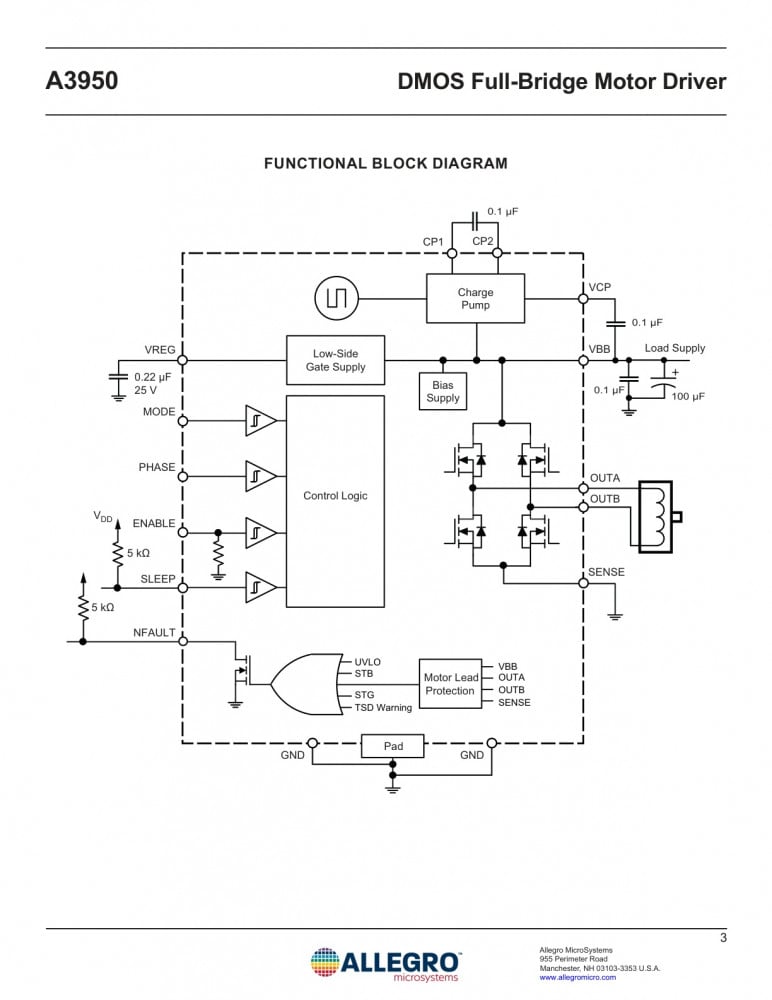 A3950 datasheet page 3