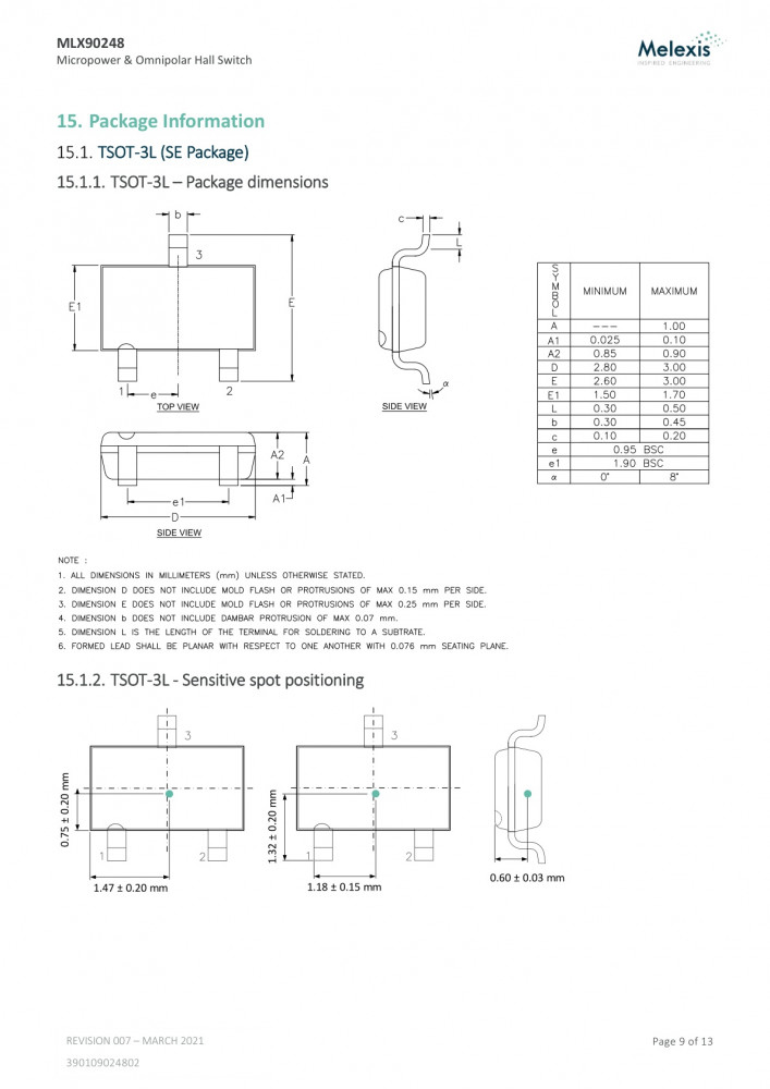 MLX90248 datasheet page 9